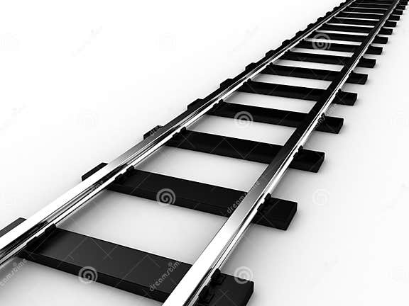 Das Gleis stock abbildung. Illustration von lokomotive - 21178882