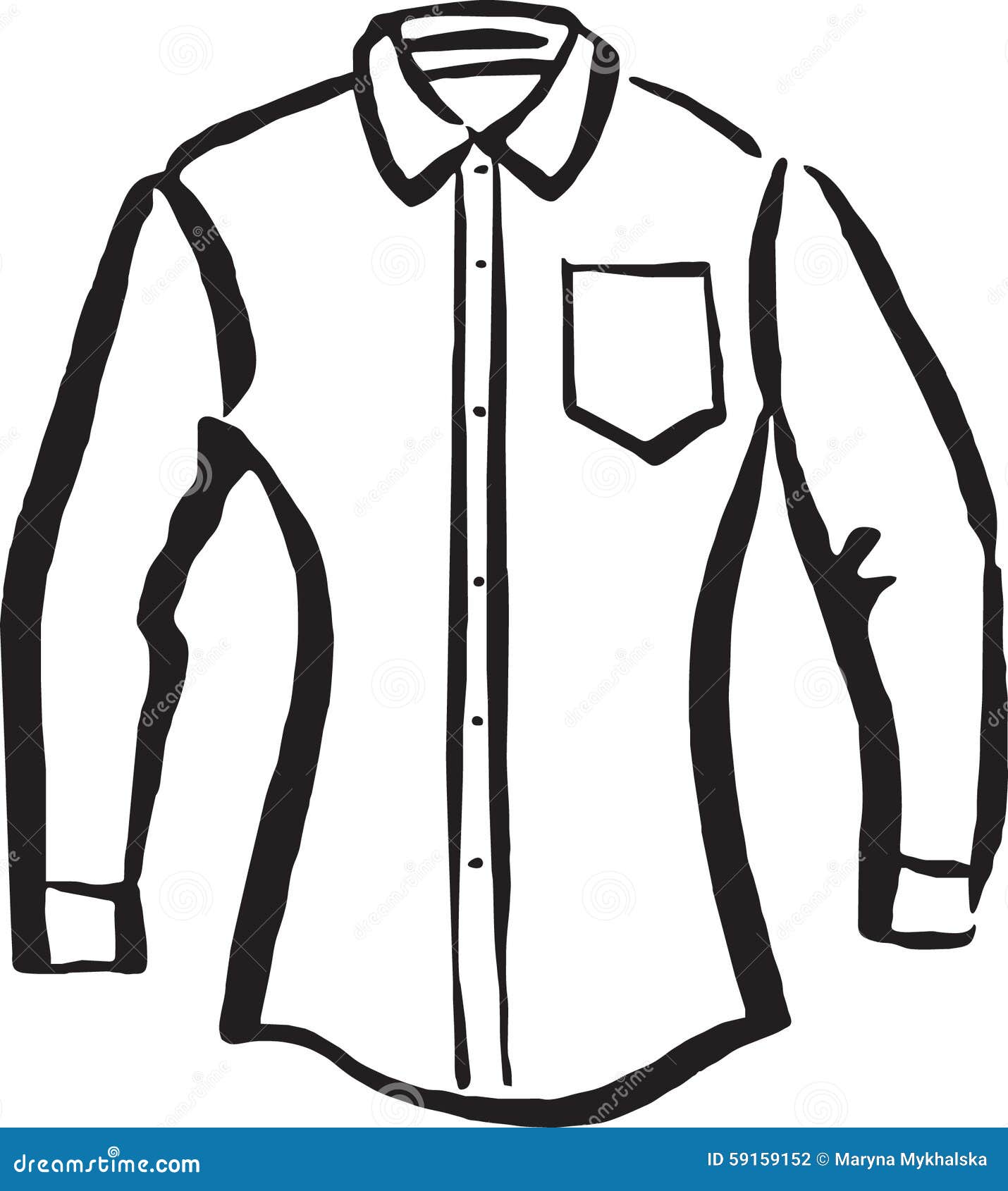 Das Hemd der Frauen vektor abbildung. Illustration von tasche - 59159152