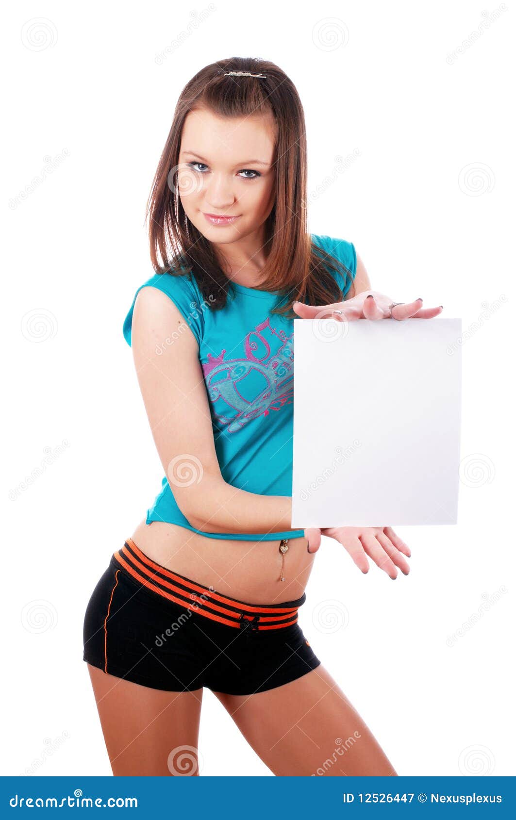 Das junge reizend Mädchen stockbild. Bild von athletisch - 12526447