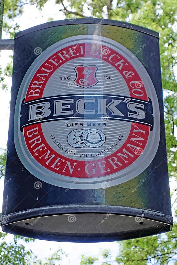 Das Logo der Marke Becks redaktionelles stockfotografie. Bild von ...