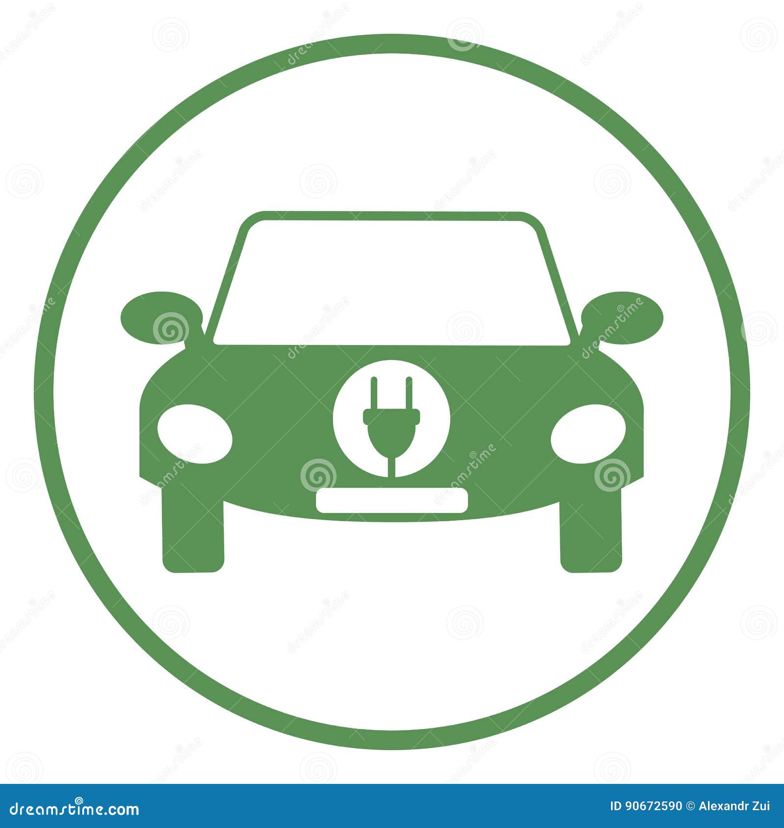 Das Logo des Elektroautos vektor abbildung. Illustration von erhaltung ...