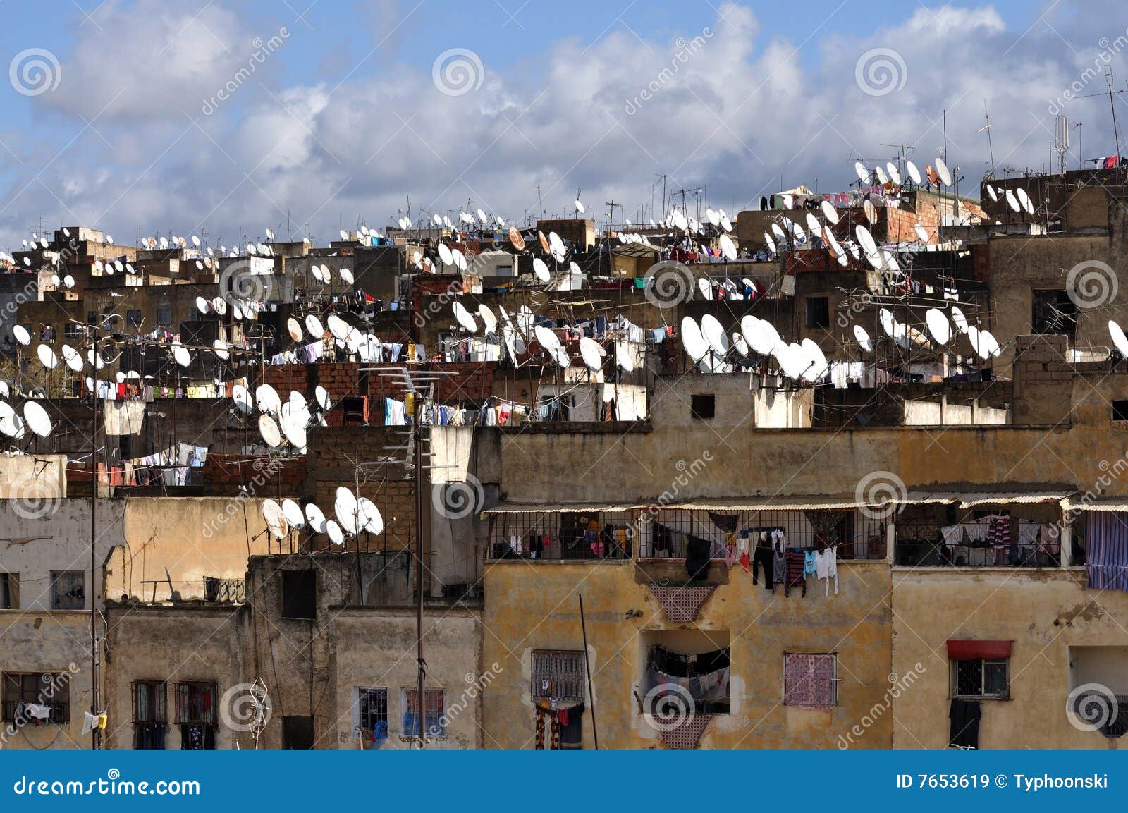Das medina in Fes, Marokko stockbild. Bild von gebäude - 7653619