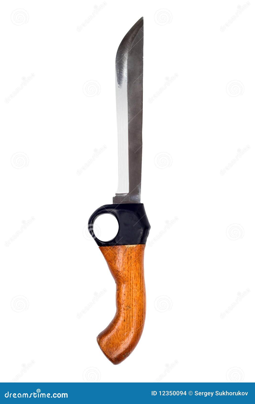 Das Messer stockfoto. Bild von ausrüstung, scharf, holz - 12350094