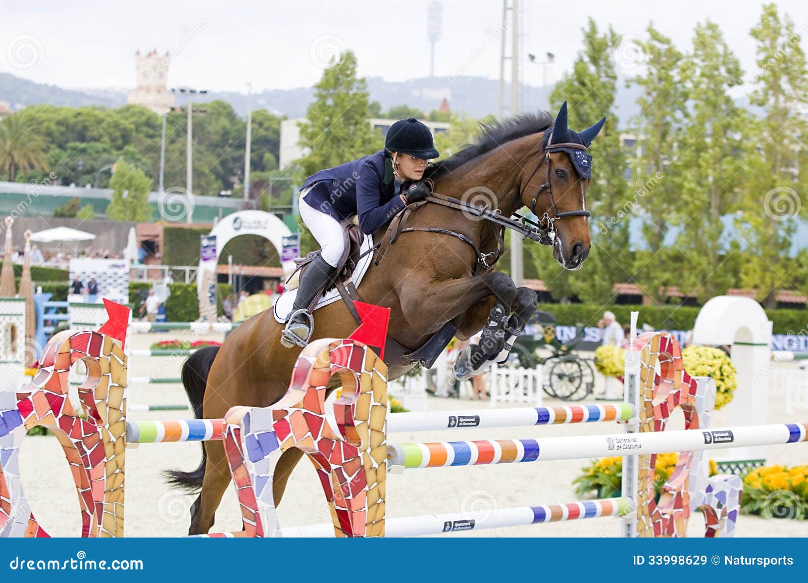 Das Pferd Springend - Julia Hargreaves Redaktionelles Stockbild - Bild ...