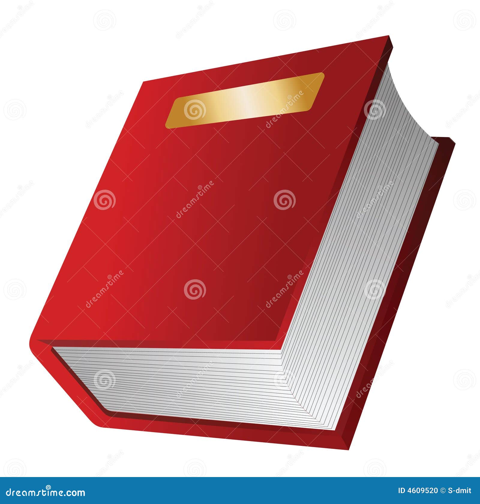 Das rote Buch vektor abbildung. Illustration von dokument - 4609520