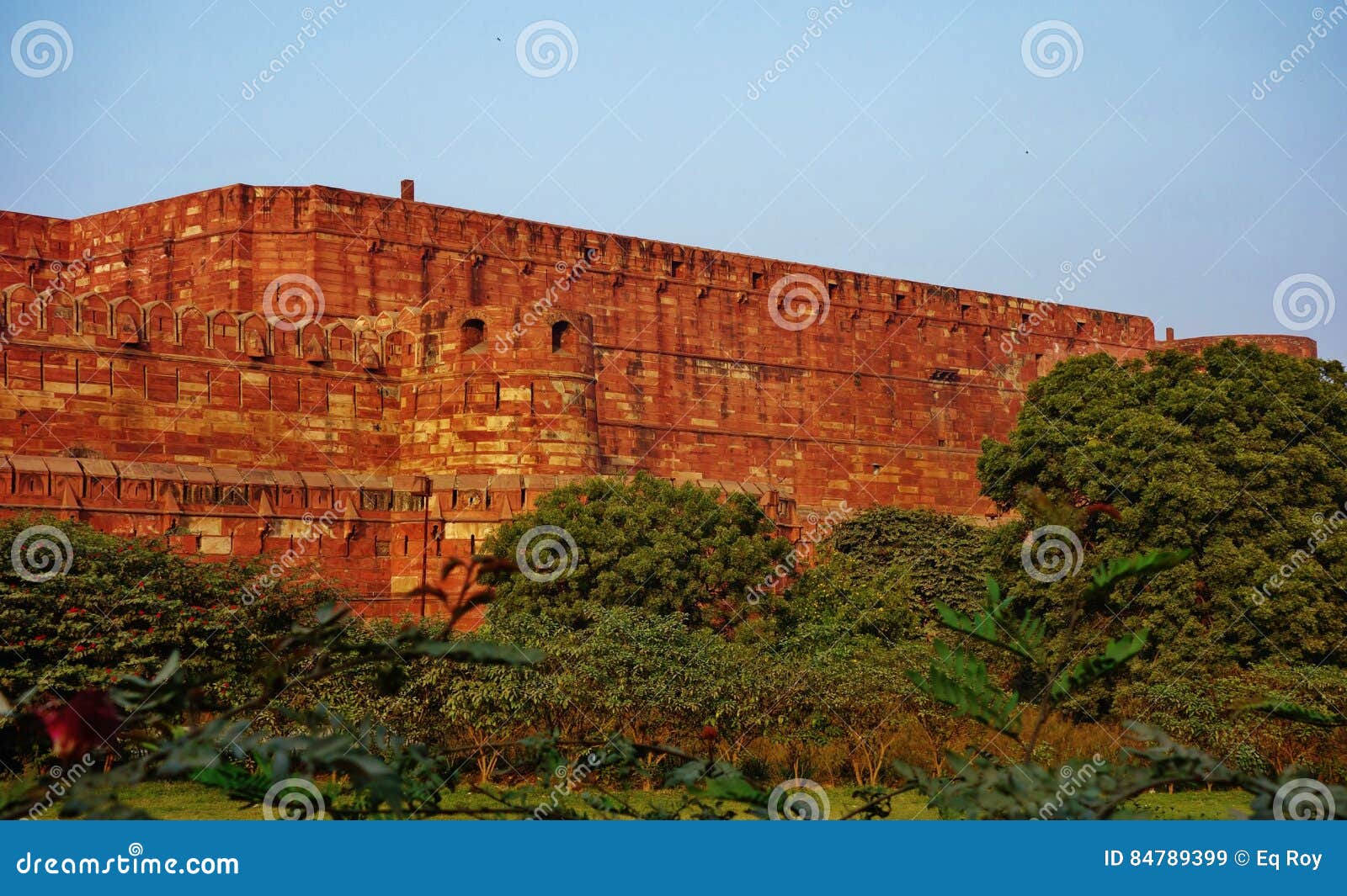 Das Rote Fort in Agra, Indien Redaktionelles Stockbild - Bild von ...