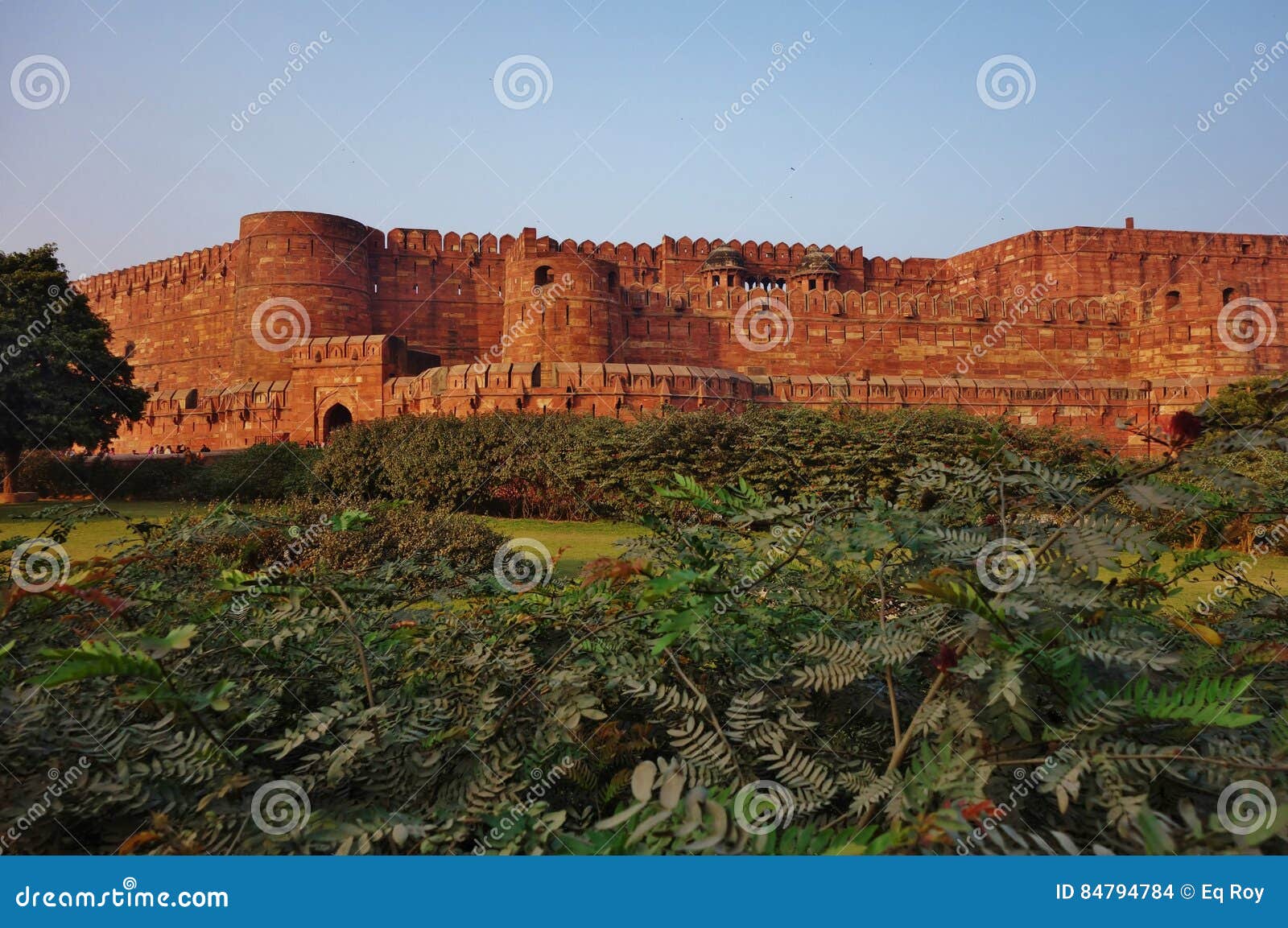 Das Rote Fort in Agra, Indien Redaktionelles Stockbild - Bild von ...