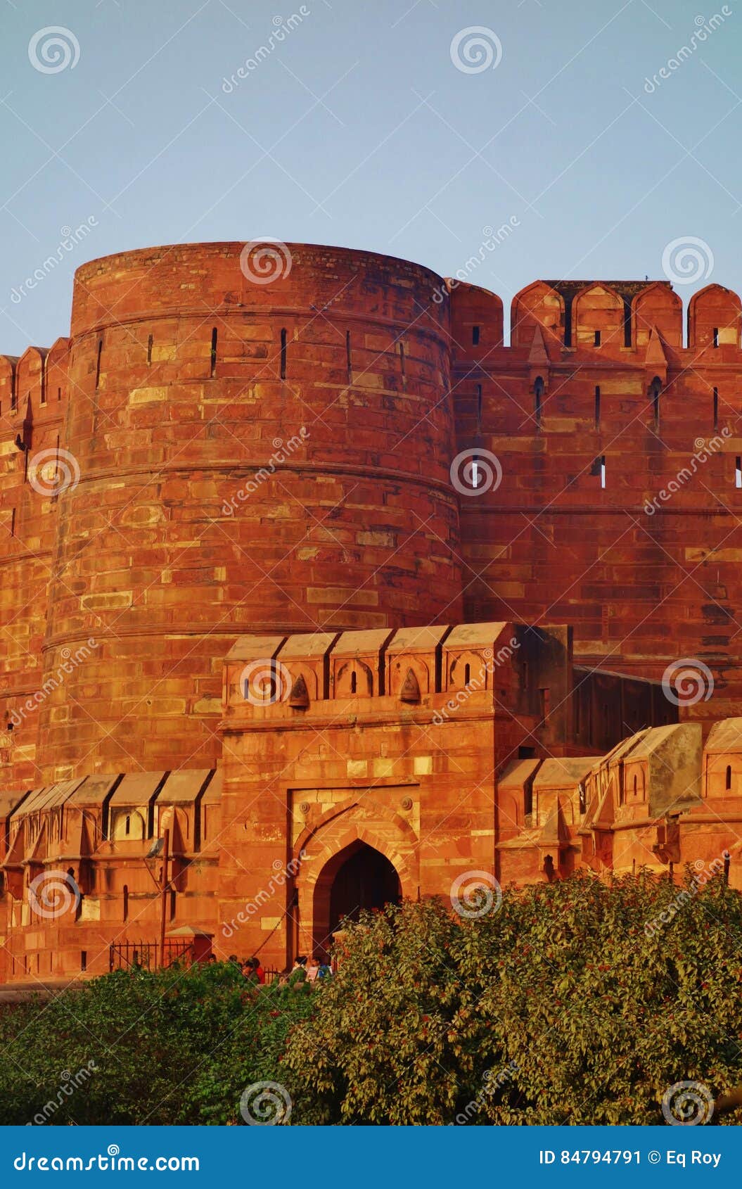 Das Rote Fort in Agra, Indien Redaktionelles Foto - Bild von agra ...