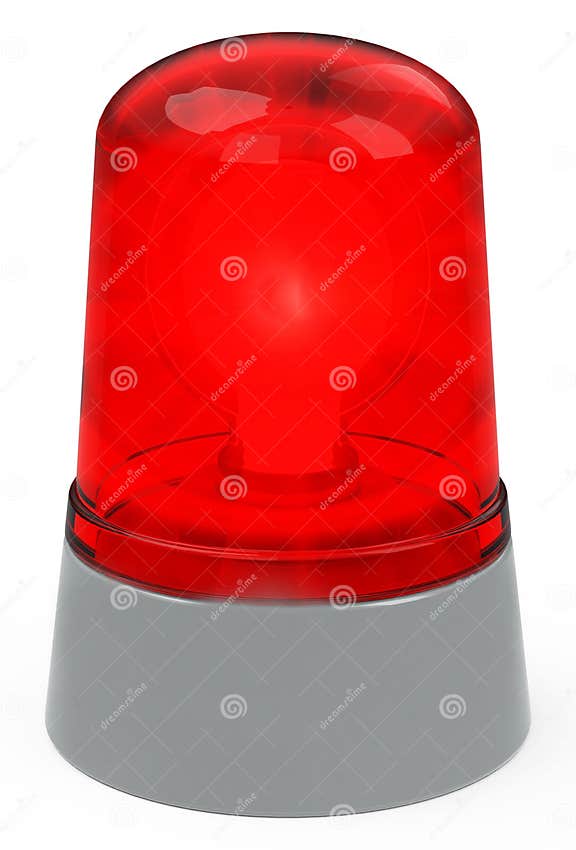 Das rote Licht stock abbildung. Illustration von notfall - 46580001