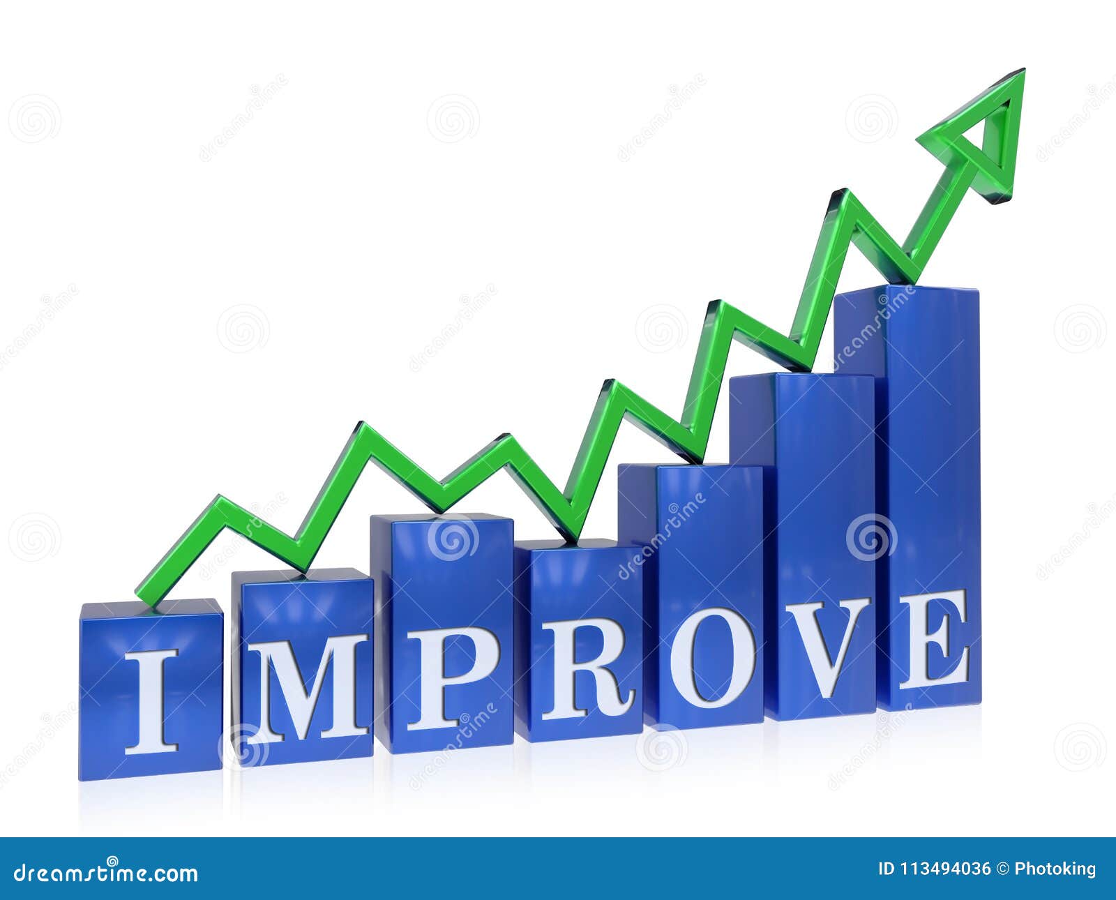 Das Steigen Verbessern Diagramm Stock Abbildung - Illustration von ...