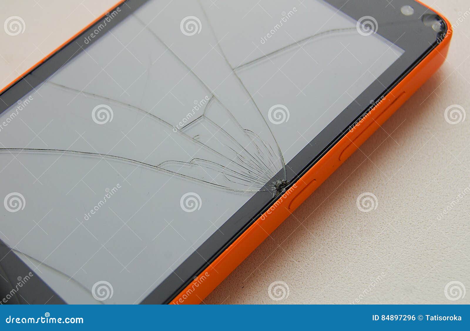 Das Telefon ist defekt stockfoto. Bild von mode, note - 84897296