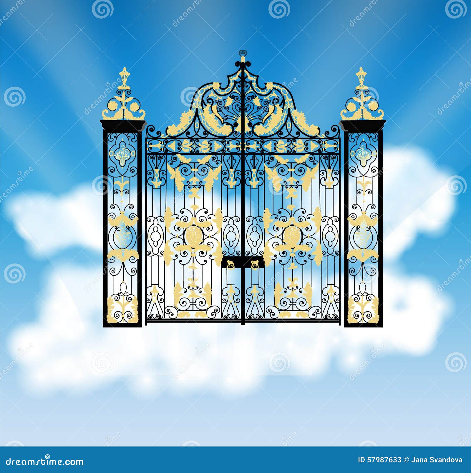 Das Tor des Himmels stockbild. Bild von königreich, gott - 57987633