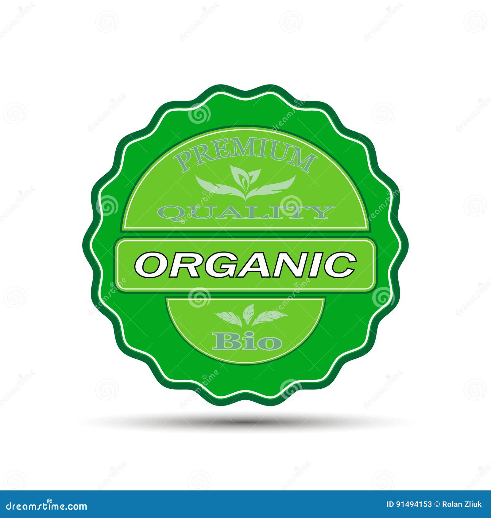Das Vektoremblem Bio, Organisch Vektor Abbildung - Illustration von ...