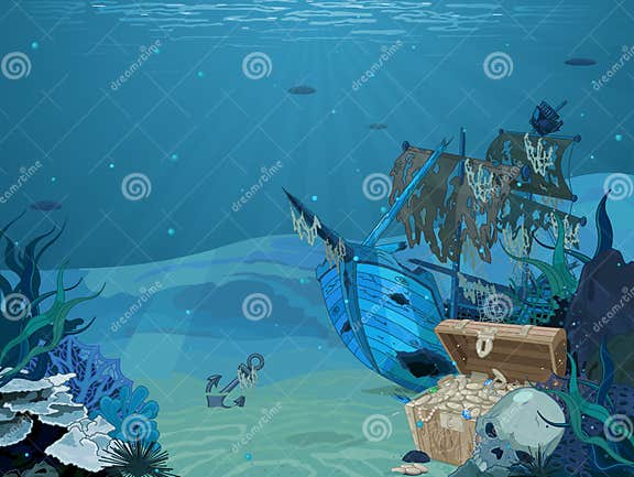 Das Wrack vektor abbildung. Illustration von fabelhaft - 55388587