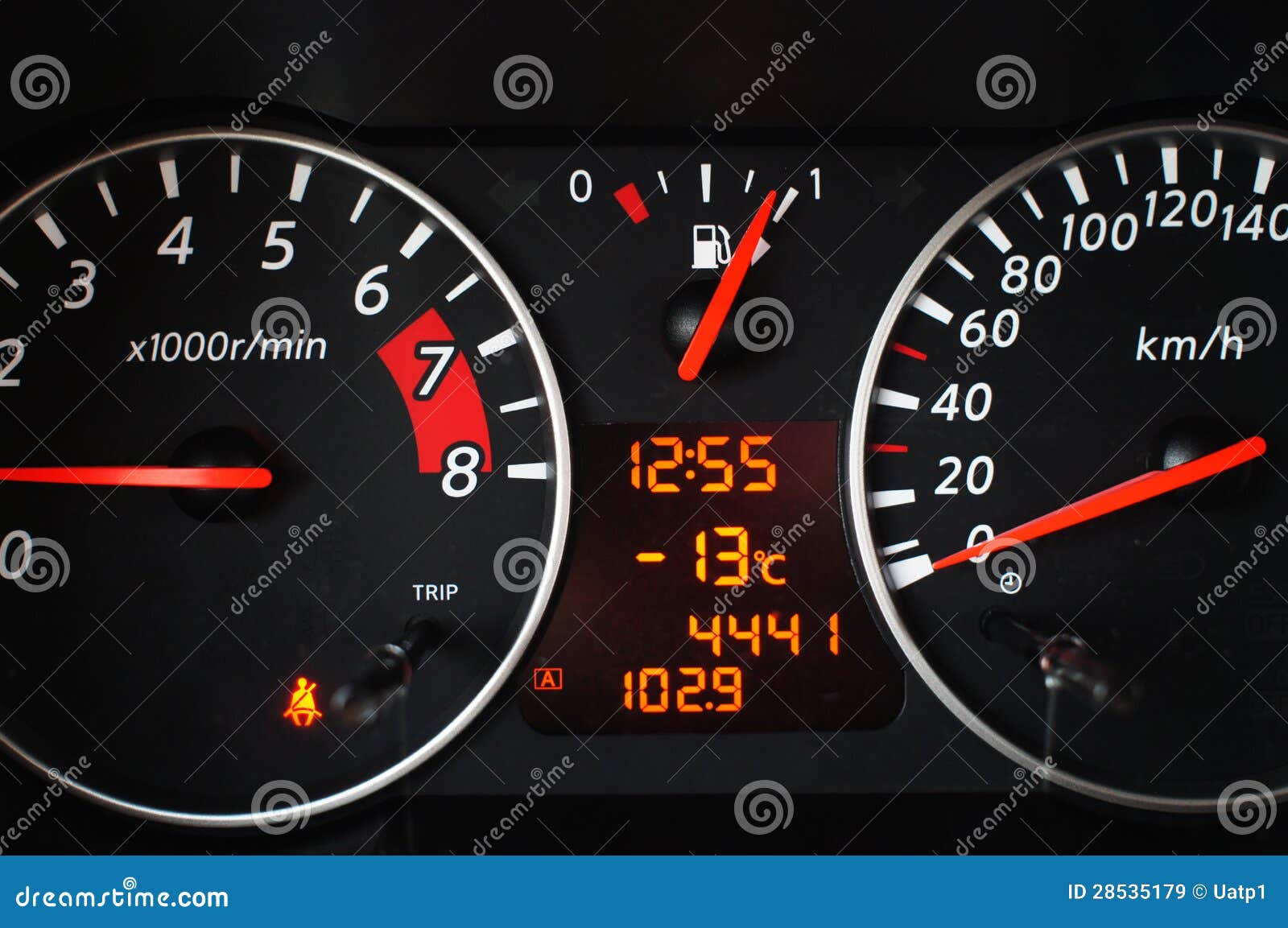 A dash stock image. Image of gauge, measurement, vehicle - 28535179