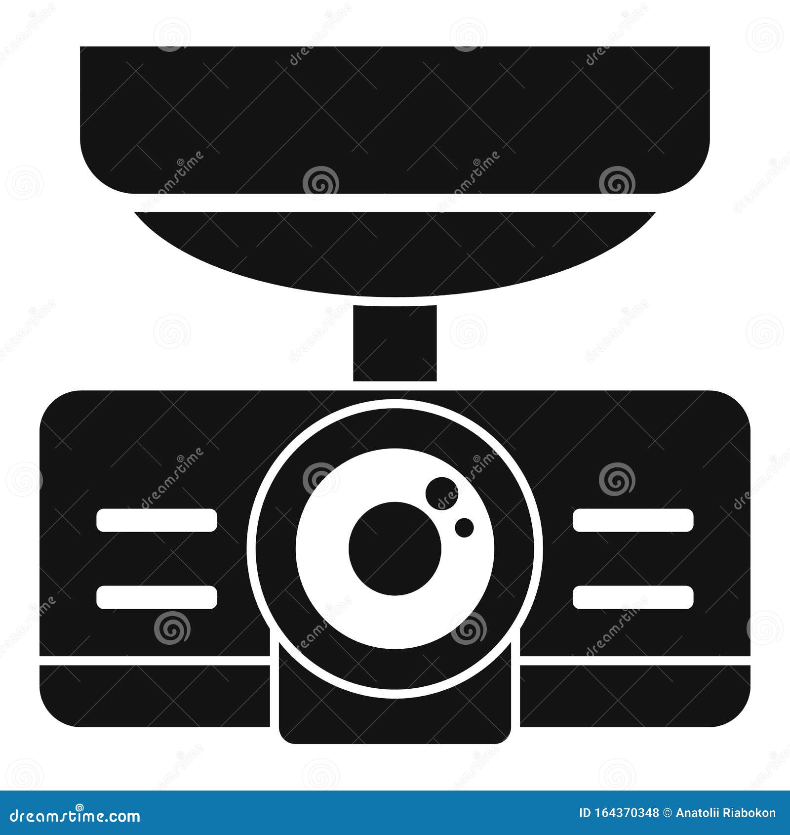 Dash Cam Recorder Icon, Simple Style Stock Vector - Illustration of ...