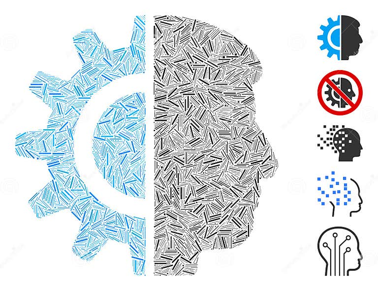 Dash Collage Android Robotics Icon Stock Illustration - Illustration of ...