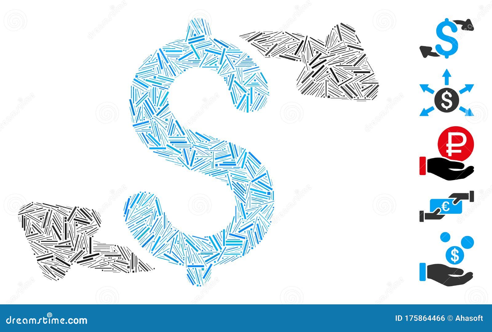 Dash Collage Cash Outs Icon Stock Photography | CartoonDealer.com ...