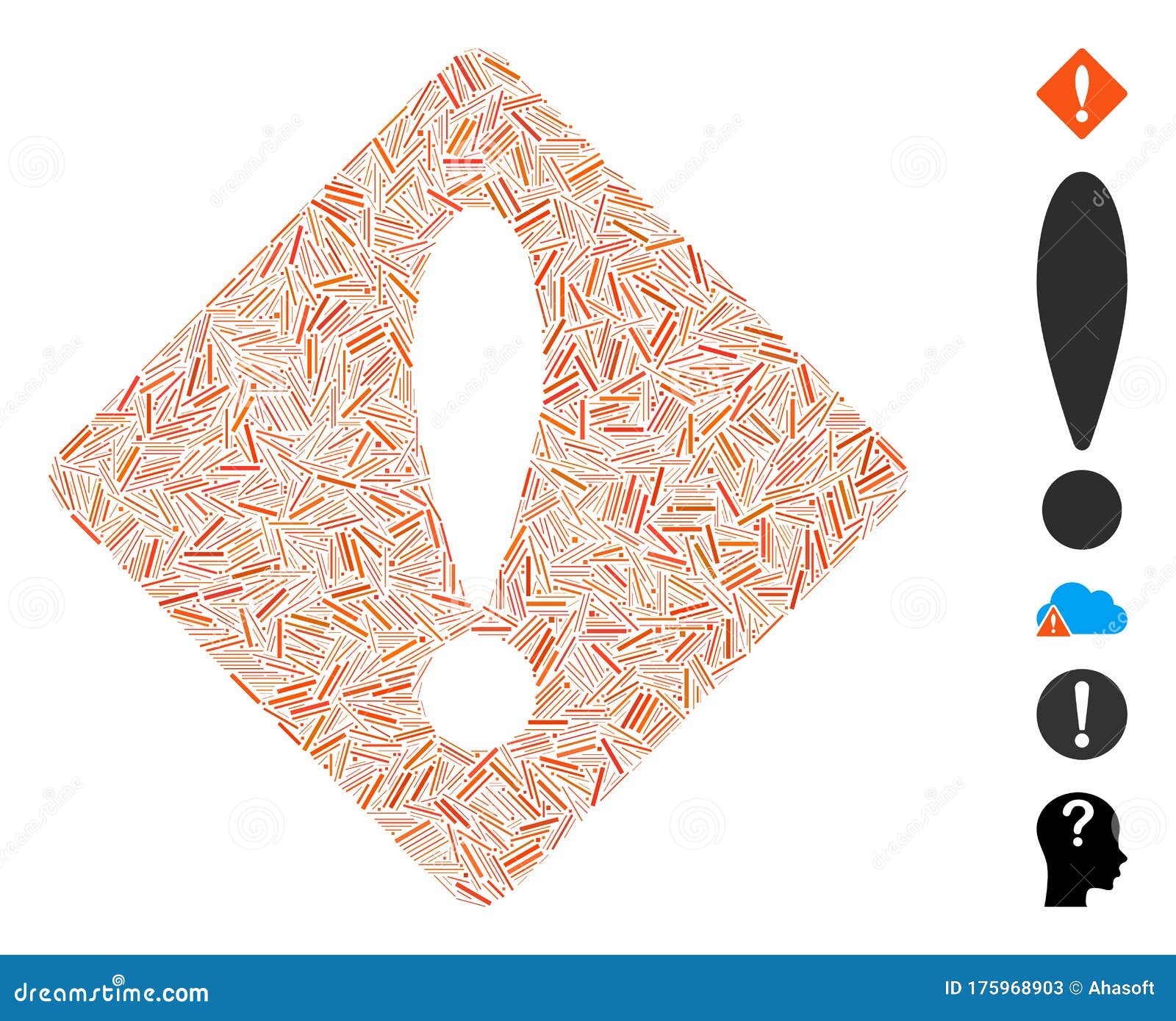 Dash Collage Error Icon stock illustration. Illustration of mark ...