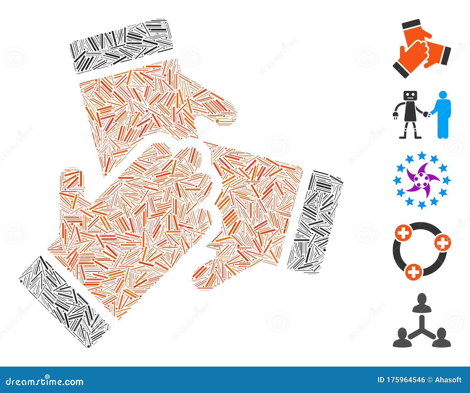 Familiarity With The Team Vector Icon. Team Work Concept Illustration ...