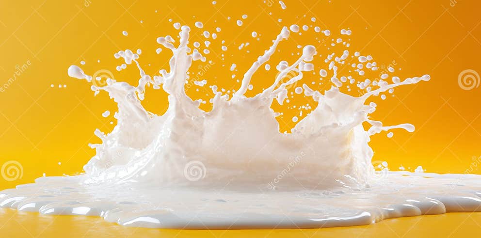 A Dash of Cream in Golden Liquid Crafts Dynamic Patterns and Textures ...