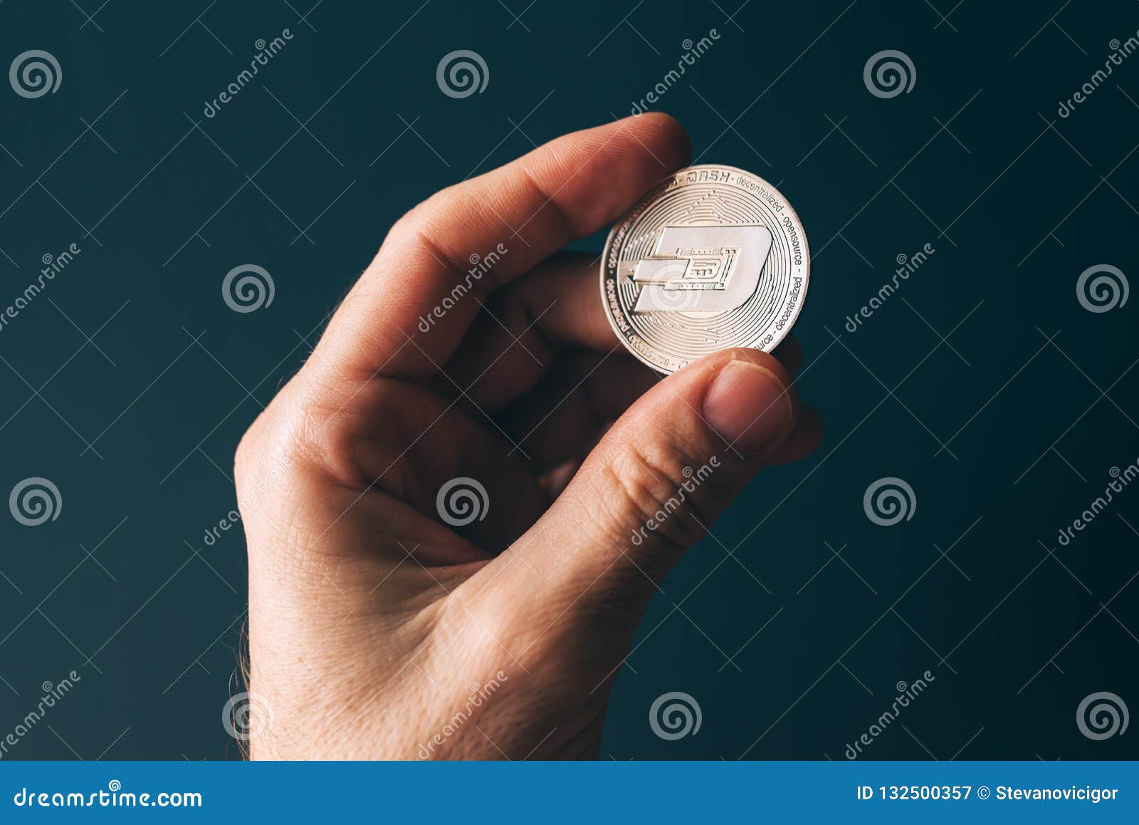Dash Cryptocurrency in Hand Editorial Photography - Image of anonymity ...