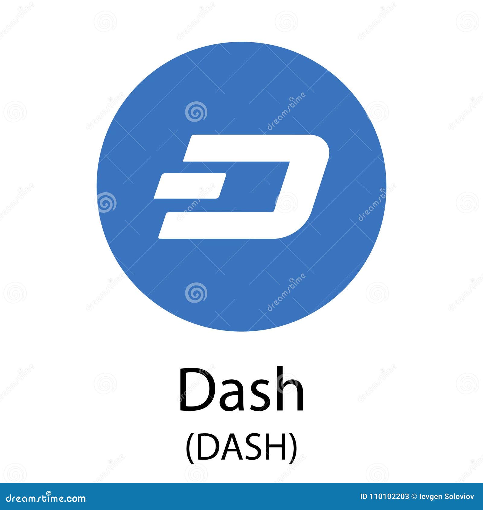 DASH Cryptocurrency; DASH Golden Coin On The Background Of The Chart ...