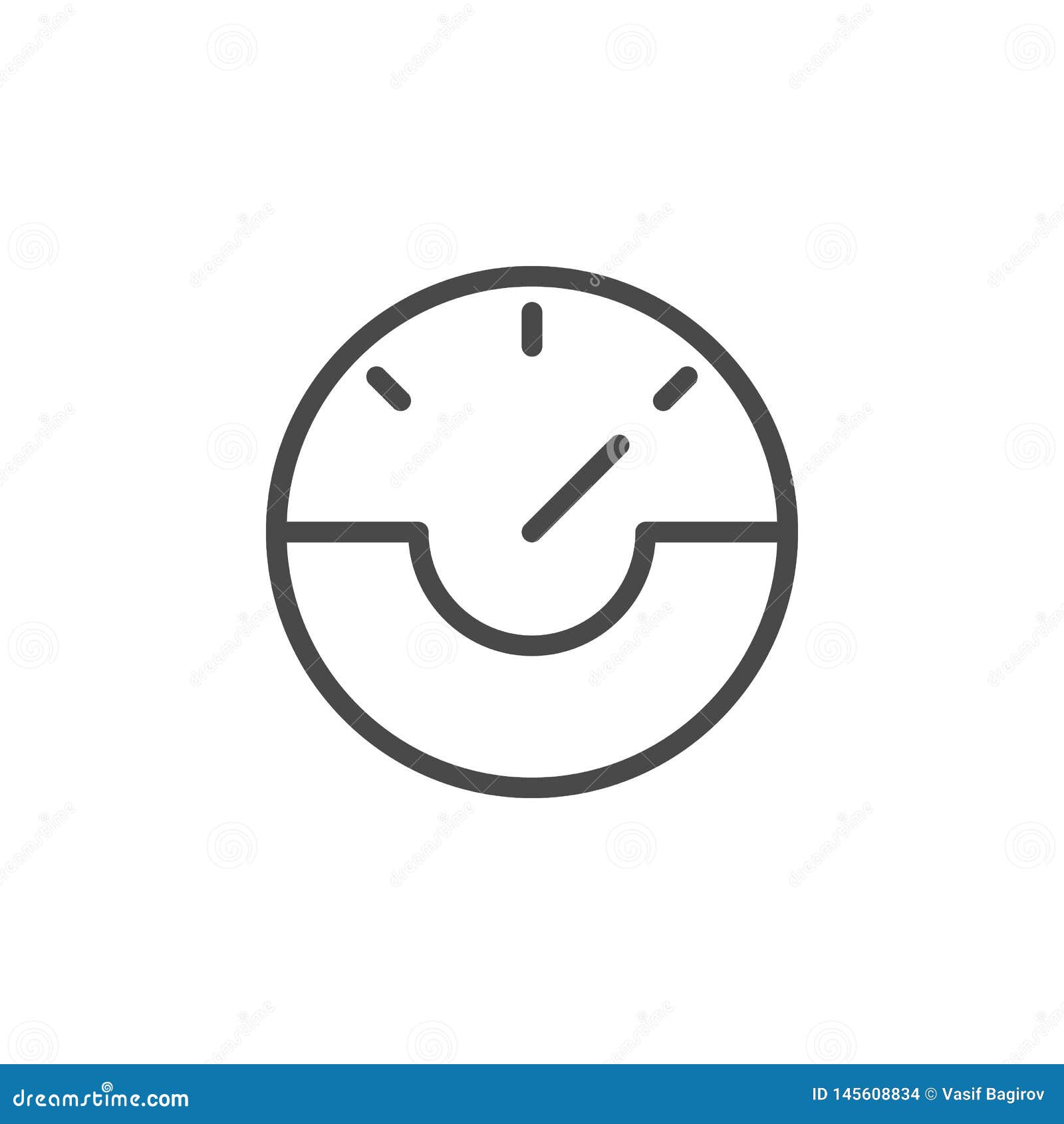 Dash Gauge Speed Outline Icon. Signs And Symbols Can Be Used For Web ...