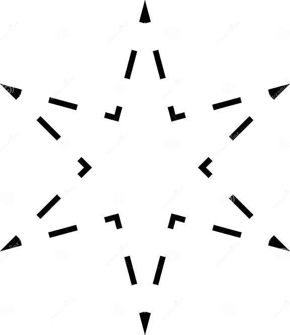 Dash Line Shapes. Dashed Outline Design of Border for Basic Geometric ...