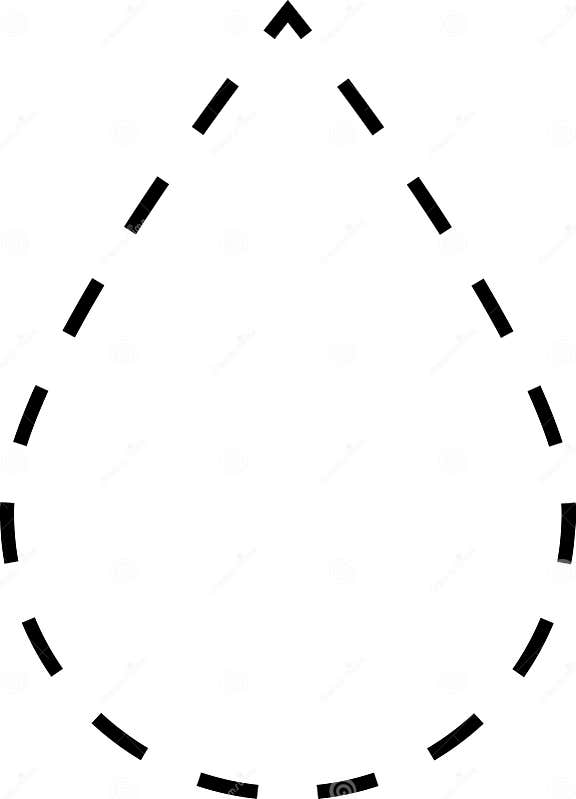 Dash Line Shapes. Dashed Outline Design of Border for Basic Geometric ...