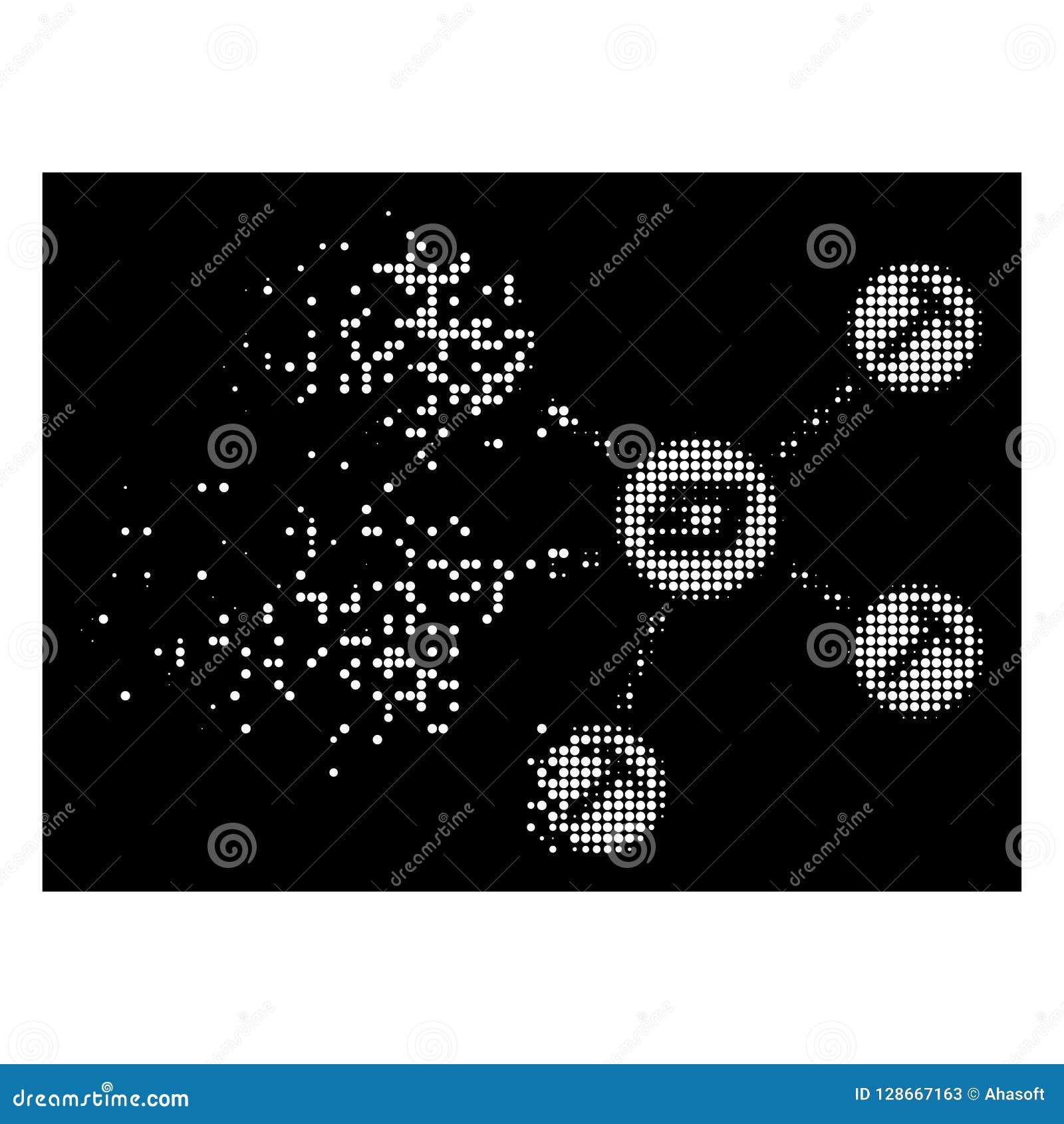 Bright Disintegrating Pixel Halftone Dash Mining Network Icon Stock ... Bright Disintegrating Pixel Halftone Dash Mining Network Icon Stock ...