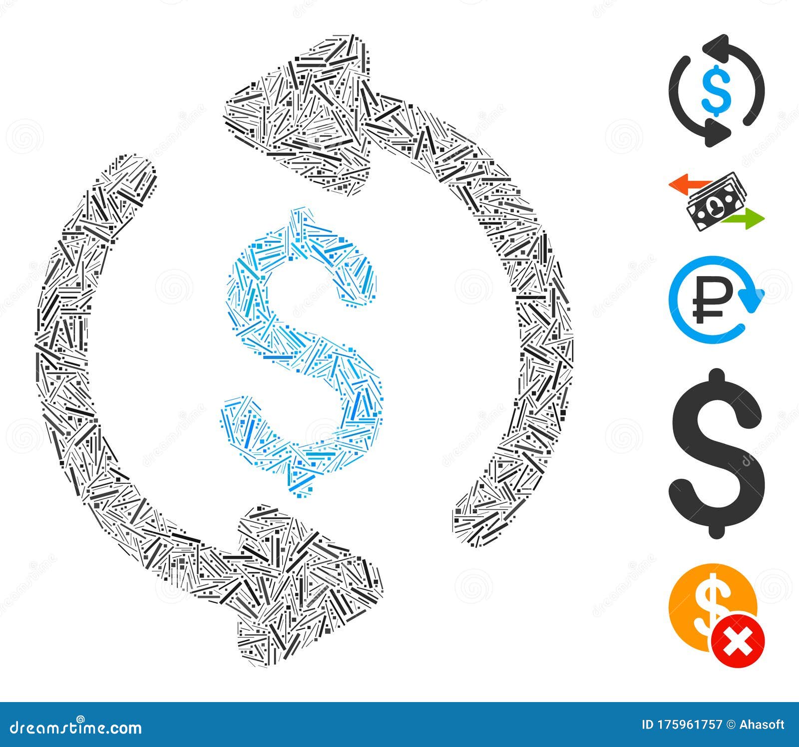 Dash Mosaic Refresh Price Icon Stock Illustration - Illustration of ...