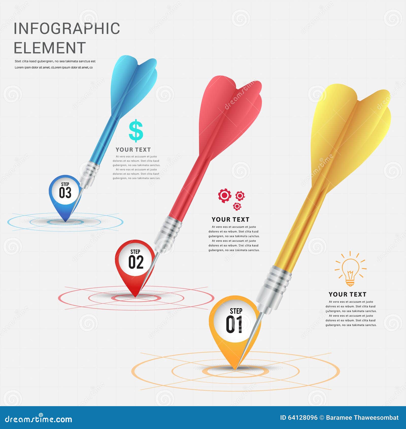 Dash pin on aim. stock illustration. Illustration of festival - 64128096