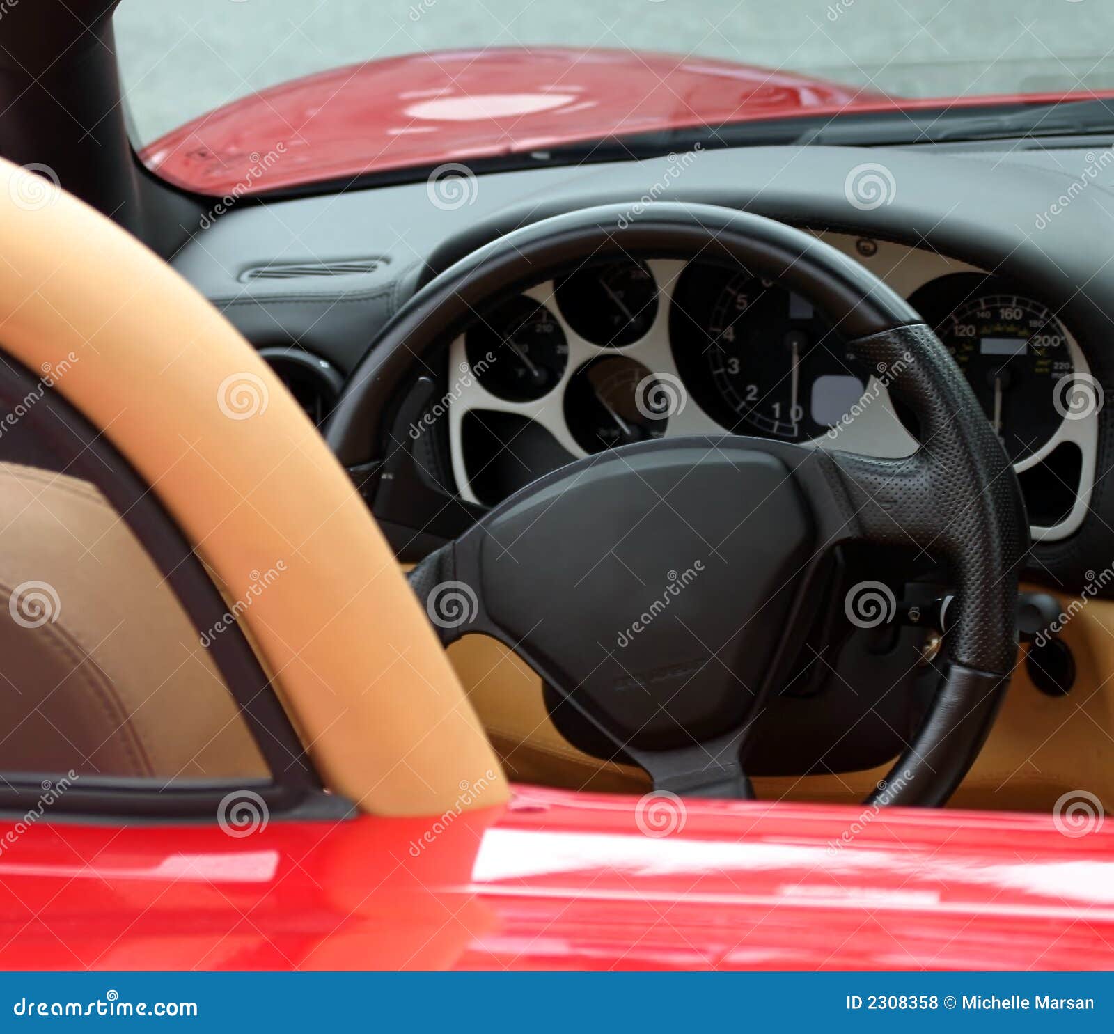 Dash of Red Exotic Sports Car Stock Photo - Image of design, speed: 2308358