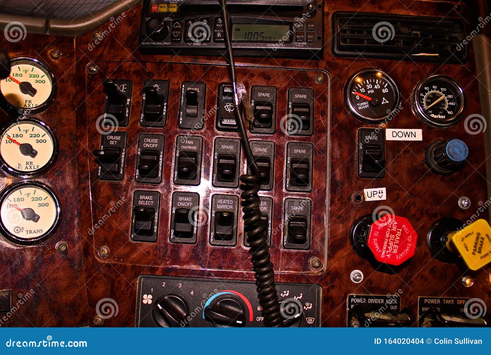 Gauges And Dials On A Fire Engine Stock Photo | CartoonDealer.com #5949000