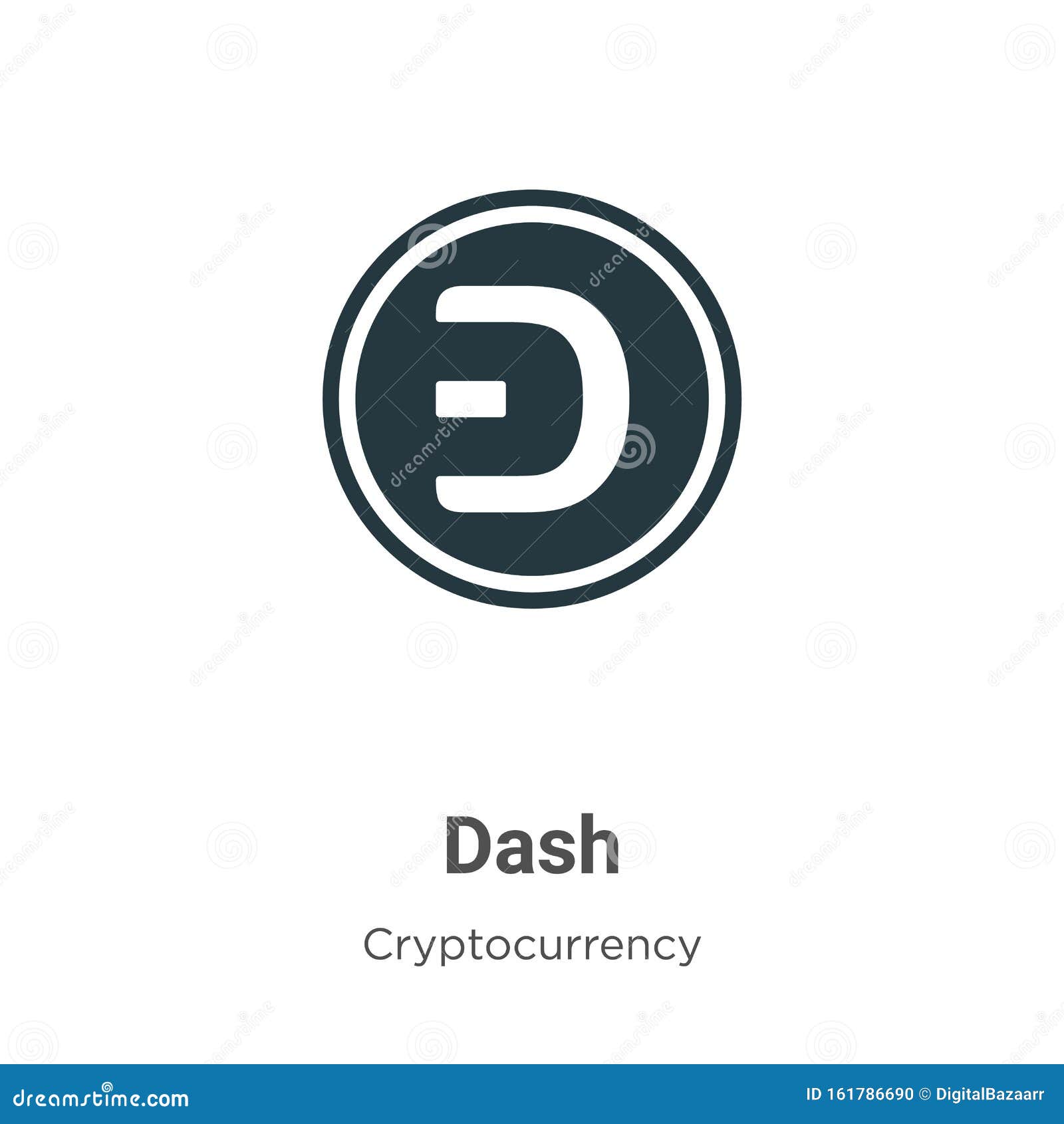 Dash Vector Icon on White Background. Flat Vector Dash Icon Symbol Sign ...