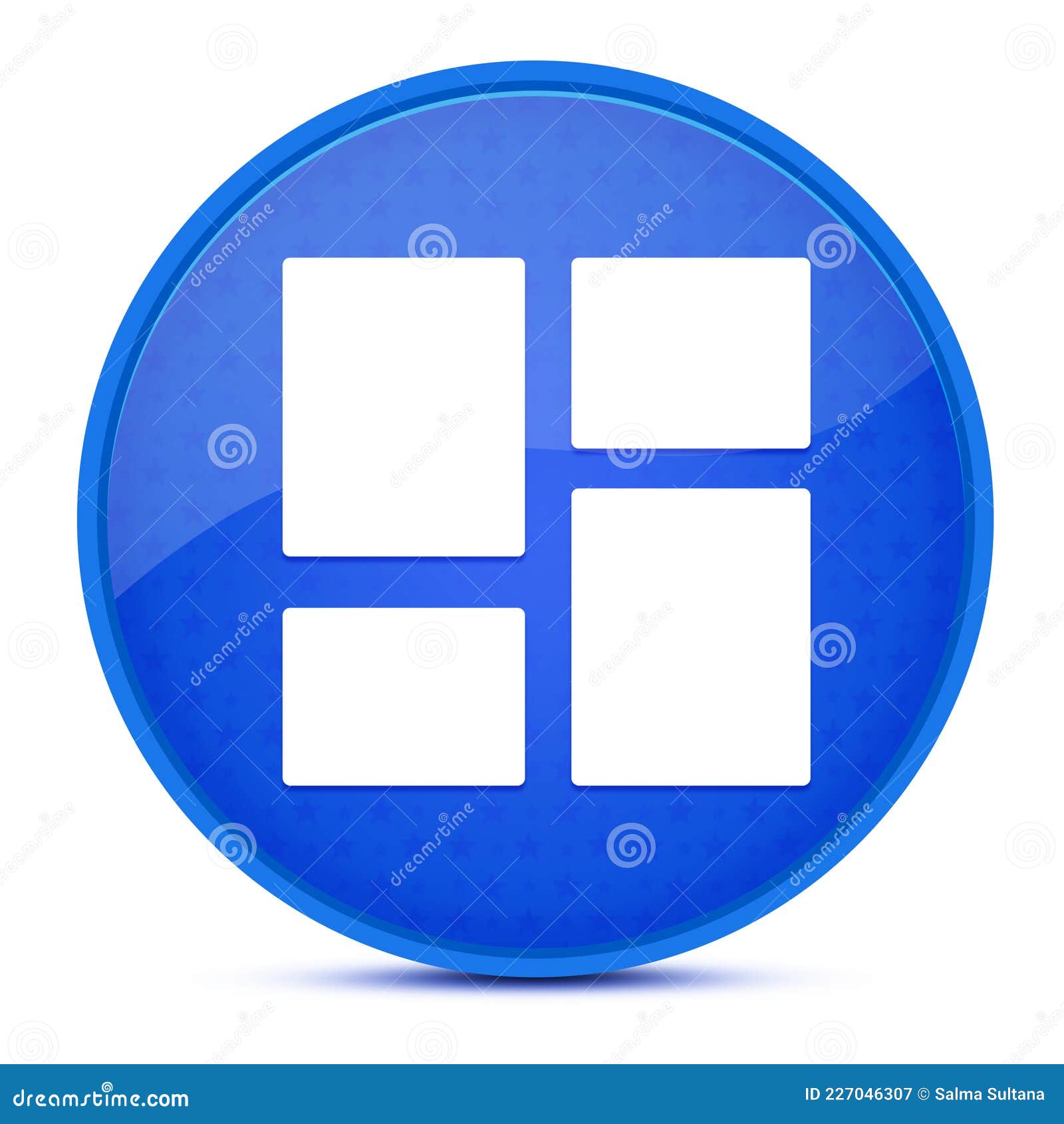 Dashboard Aesthetic Glossy Blue Round Button Abstract Stock ...