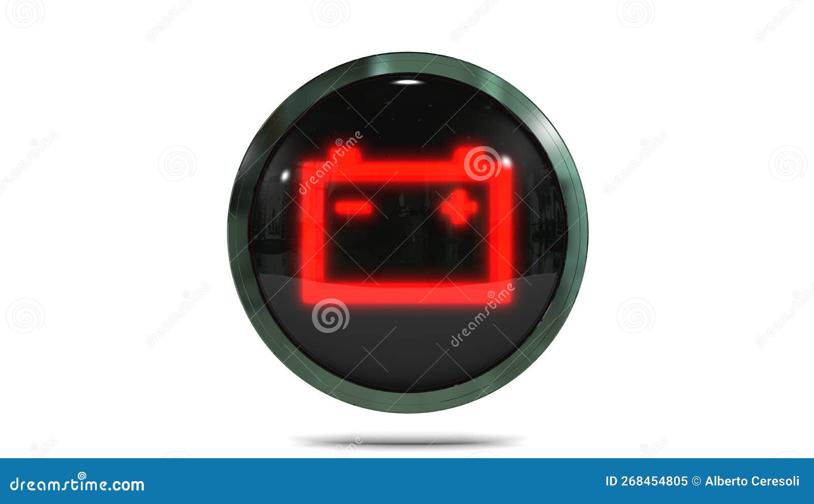 Dashboard Battery Check Light Stock Image - Image of light, control ...
