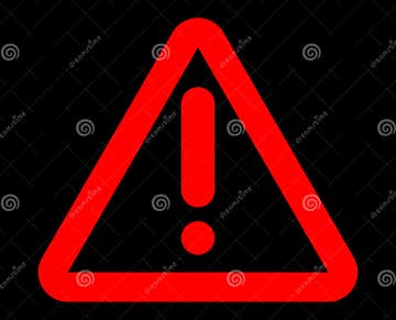 Dashboard Brake Triangle Warning Light Stock Illustration ...