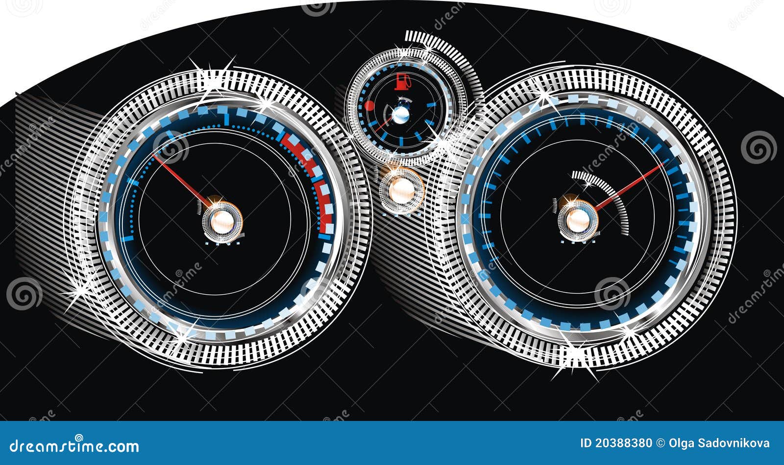 Dashboard car stock vector. Illustration of auto, motion - 20388380