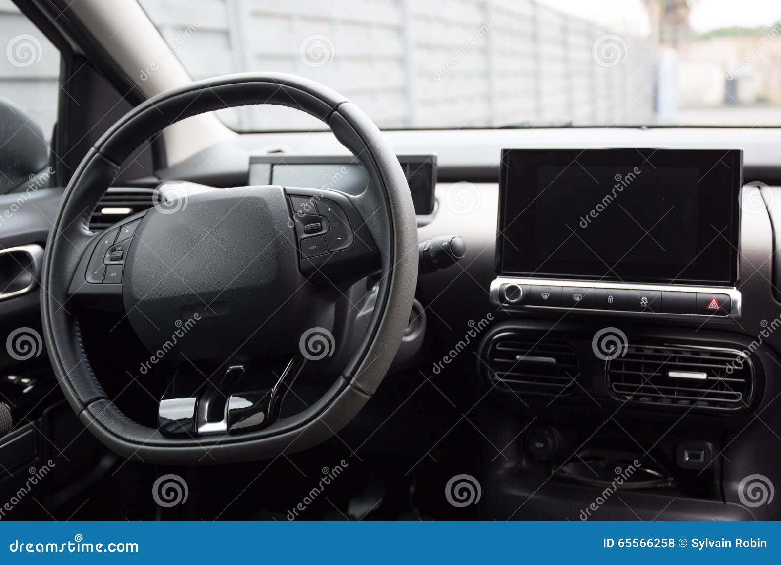 Dashboard, car interior stock photo. Image of black, auto - 65566258
