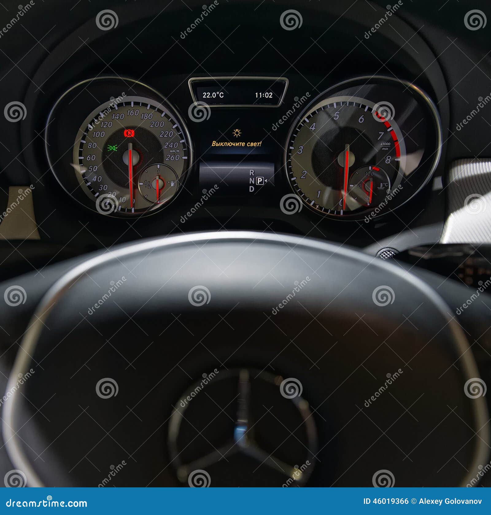 Dashboard of the Car Mercedes-Benz Editorial Photo - Image of level ...