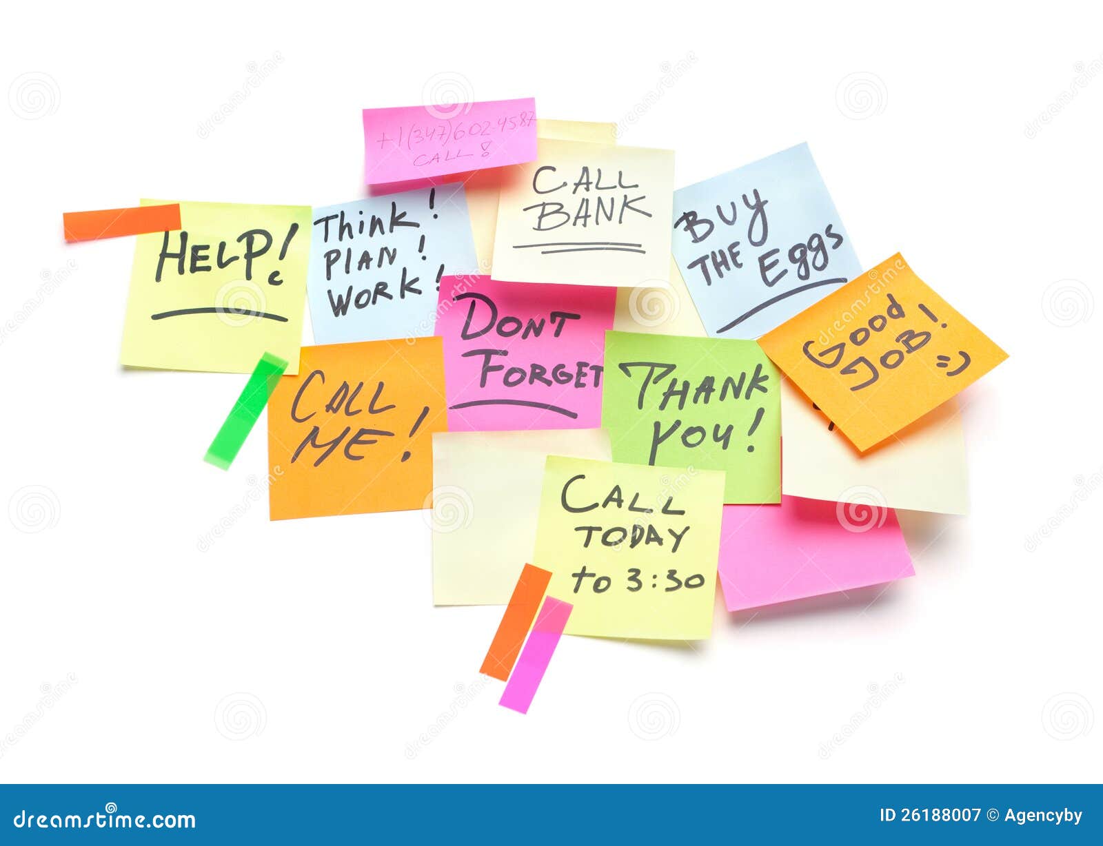 Dashboard with a Colored Sticky Notes on it Stock Image - Image of ...