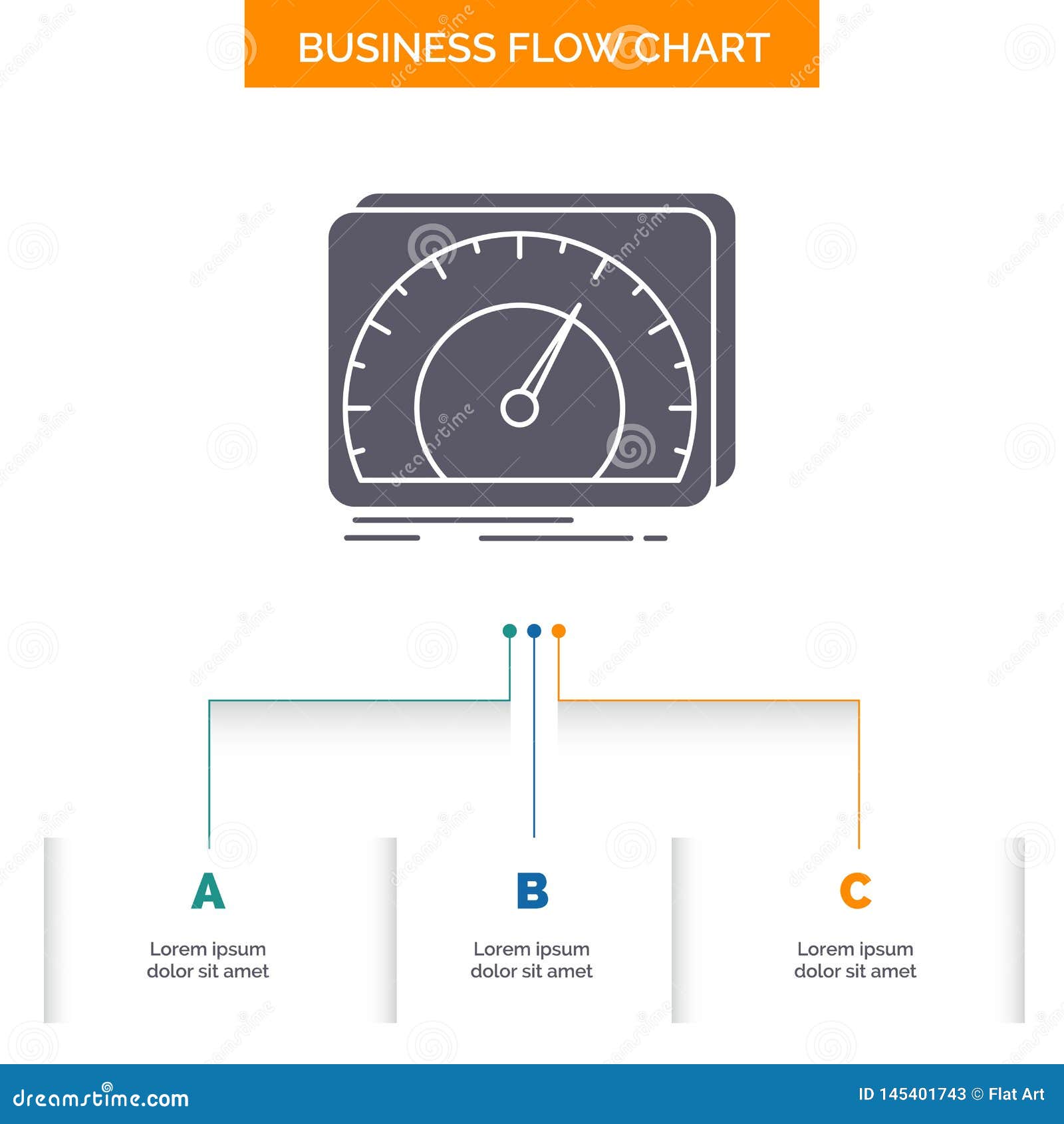 Dashboard, Device, Speed, Test, Internet Business Flow Chart Design ...