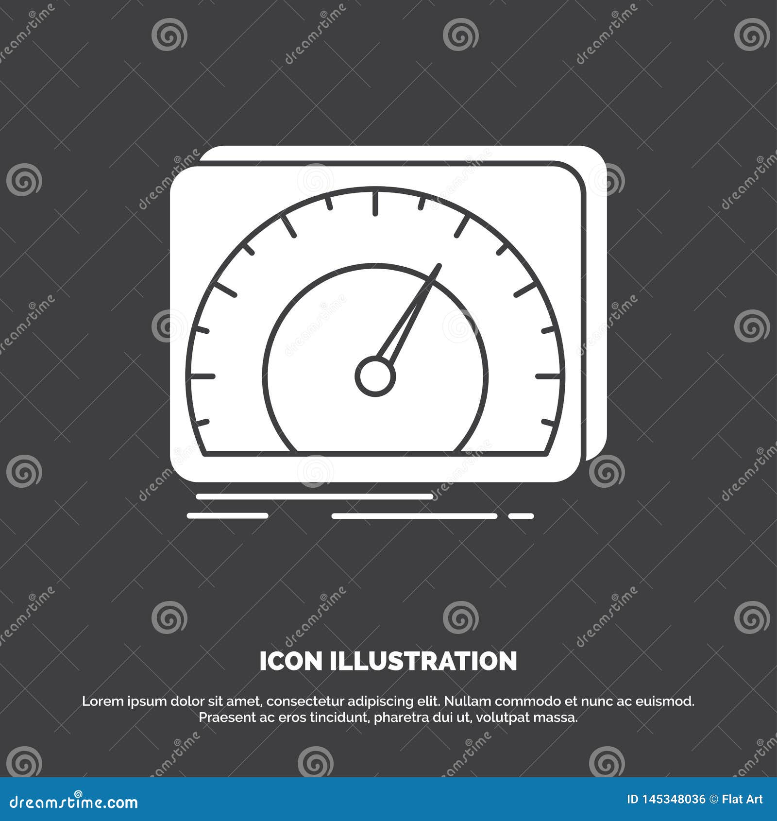 Dashboard, Device, Speed, Test, Internet Icon. Glyph Vector Symbol for ...