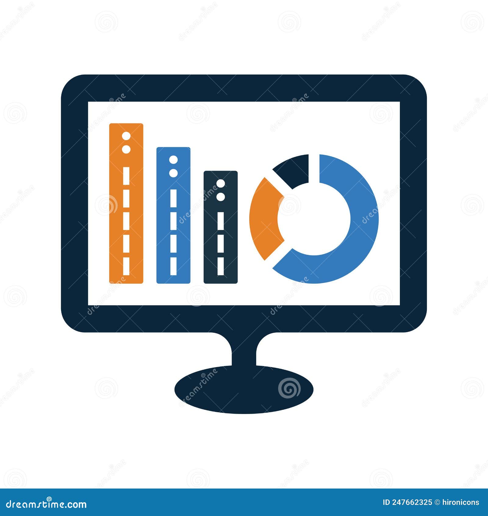Dashboard, Diagram Icon. Simple Editable Vector Graphics Stock Vector ...