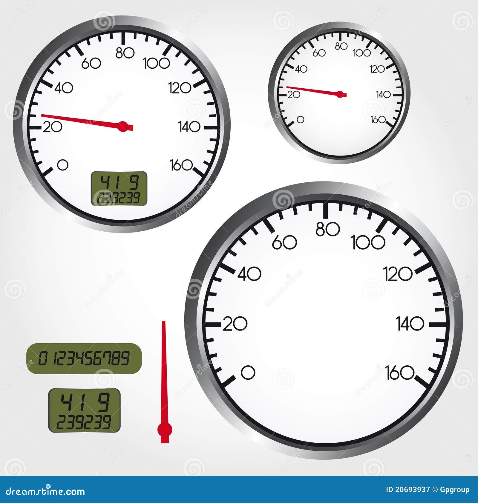 Dashboard dial stock illustration. Illustration of dashboard - 20693937