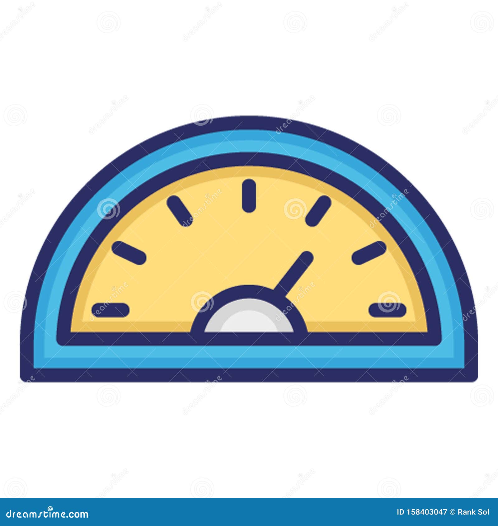 Dashboard, Fuel Meter Isolated Vector Icon Which Can Easily Modify or ...