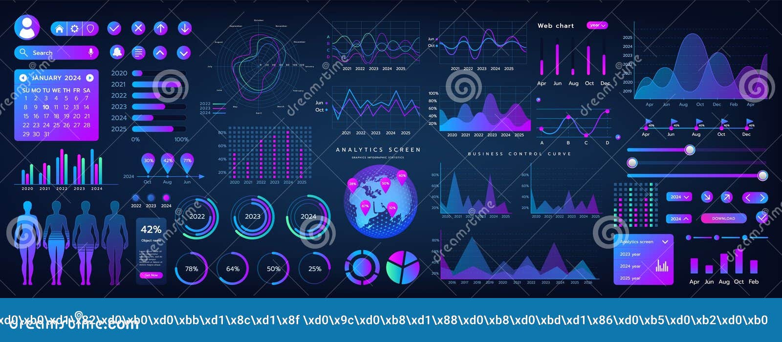 Dashboard Graph. Data UI. Graphic Infographic Statistic. Financial ...