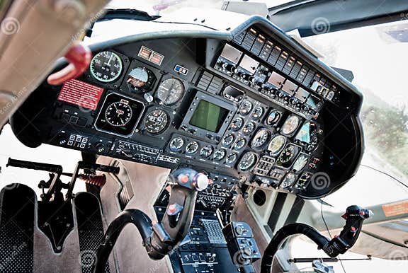 Dashboard of a helicopter stock image. Image of instruments - 23262905
